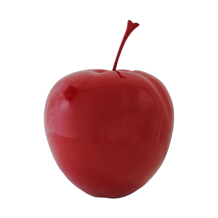 Small Glossy Red Apple Table Decor | El Dorado Furniture