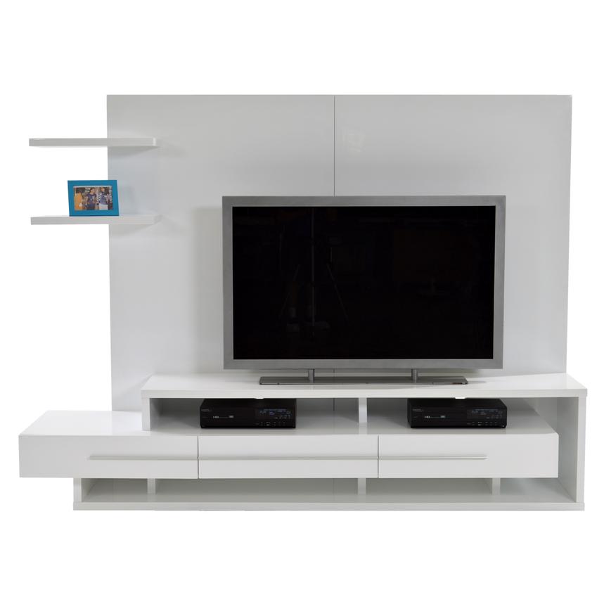 Avanti White Wall Unit | El Dorado Furniture