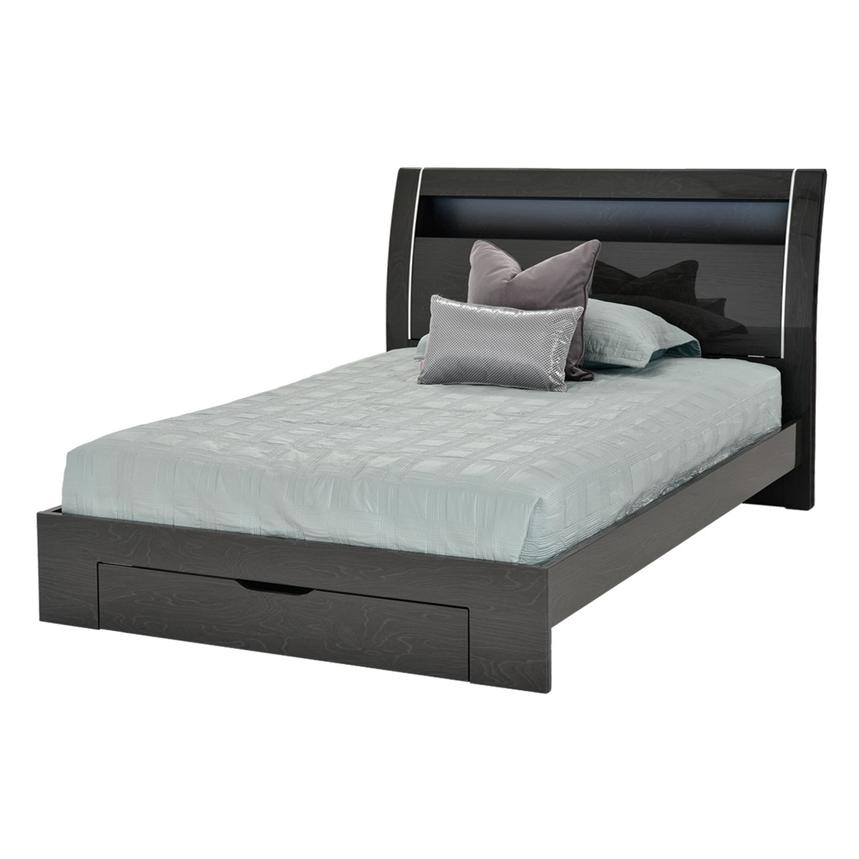 Benton Gray Full Storage Bed | El Dorado Furniture