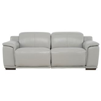 Davis 2.0 Silver Leather Power Reclining Sofa | El Dorado Davis 2.0 Silver Leather Power Reclining Sofa | El Dorado