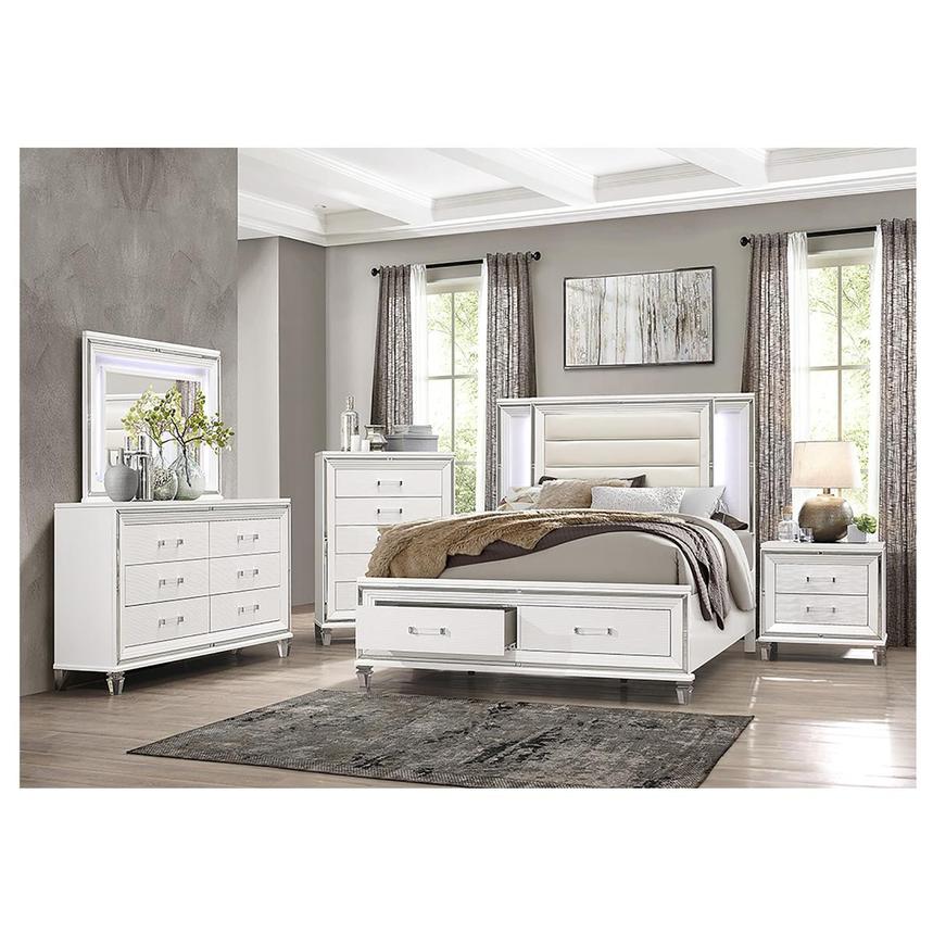 Stephanie White Queen Storage Bed | El Dorado Furniture