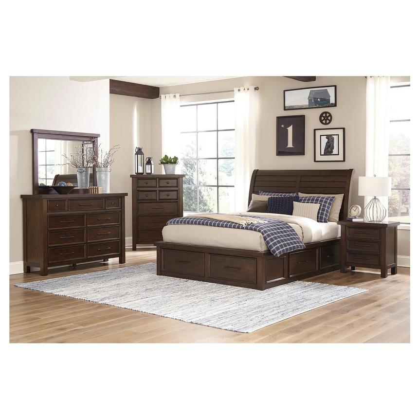 Justin Brown 4 Piece Queen Bedroom Set El Dorado Furniture