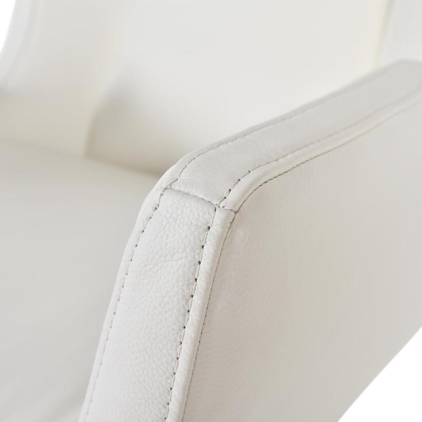 Domenico White Leather Accent Chair | El Dorado Furniture
