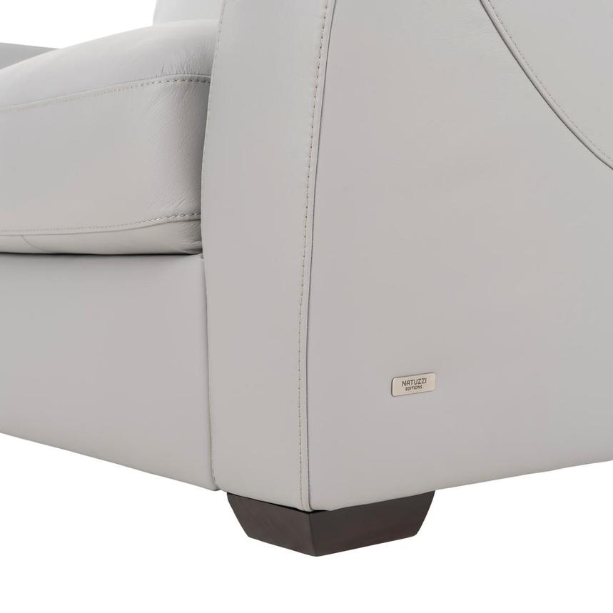 Amadeo Light Gray Leather Sofa by Natuzzi Editions | El Dorado Furniture