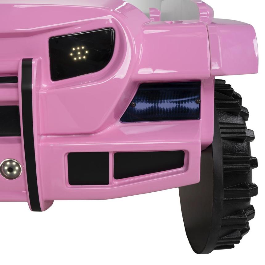 OFF-Road Pink Twin Car Bed w/Mattress | El Dorado Furniture