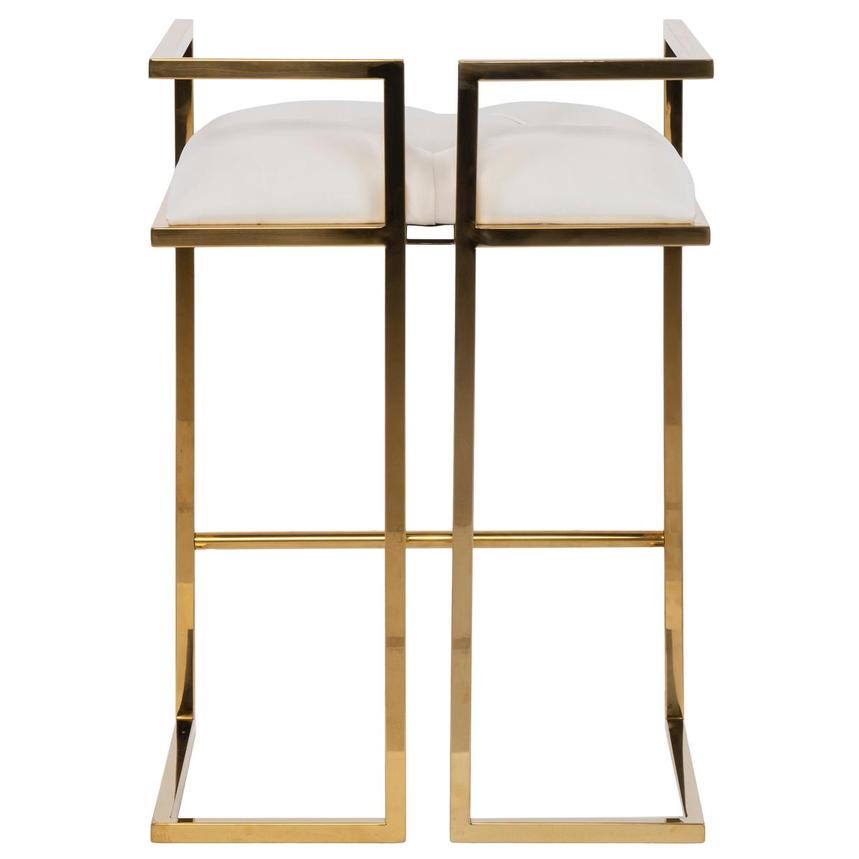 Dixie White/Gold Counter Stool | El Dorado Furniture