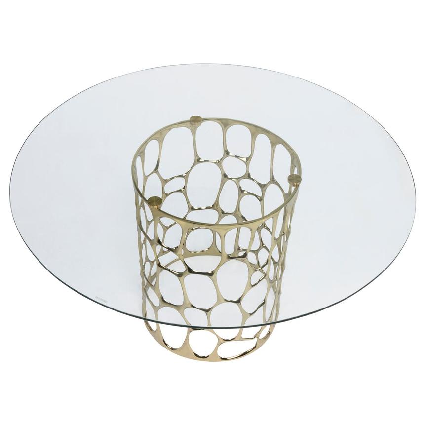 Anders Gold Round Dining Table | El Dorado Furniture