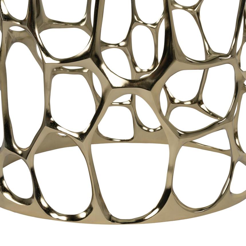 Anders Gold Round Dining Table | El Dorado Furniture