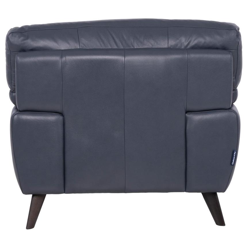 Franco Blue Leather Chair | El Dorado Furniture