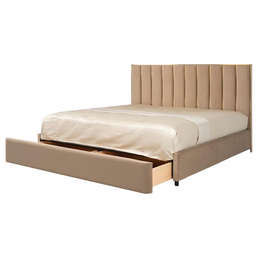 Linea Brown Queen Storage Bed | El Dorado Furniture