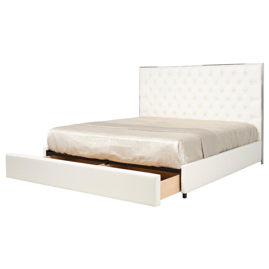 Veline White Queen Storage Bed | El Dorado Furniture
