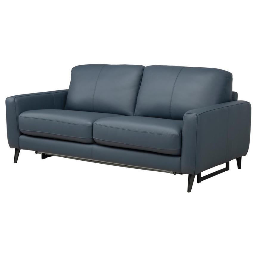 Lloyd Blue Leather Full Sleeper | El Dorado Furniture