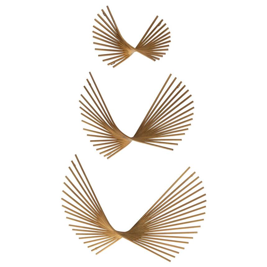 Golden Flock Set of 3 Wall Decor | El Dorado Furniture